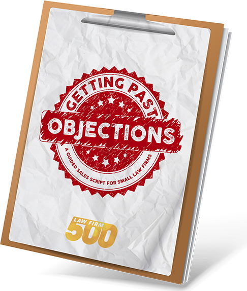 LF500 overcoming objections book cover - Law Firm 500